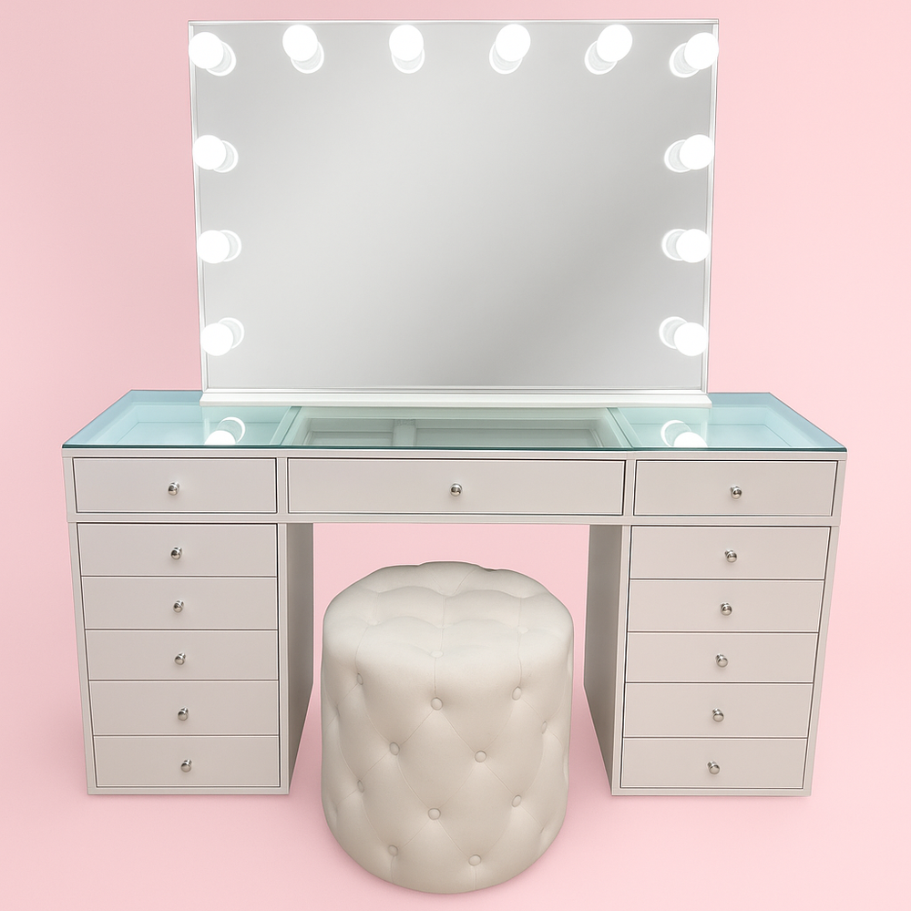 Buy Vanity Table With Mirror - Vanity Vault