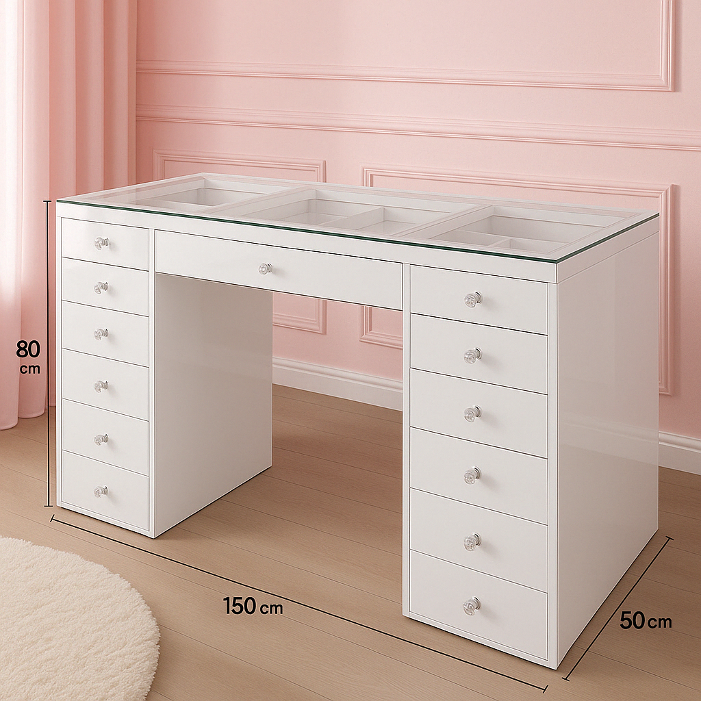 Buy Vanity Table With Mirror - Vanity Vault