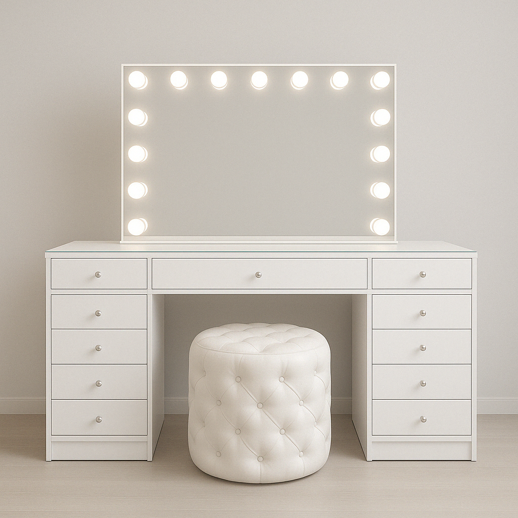 Buy Vanity Table With Mirror - Vanity Vault
